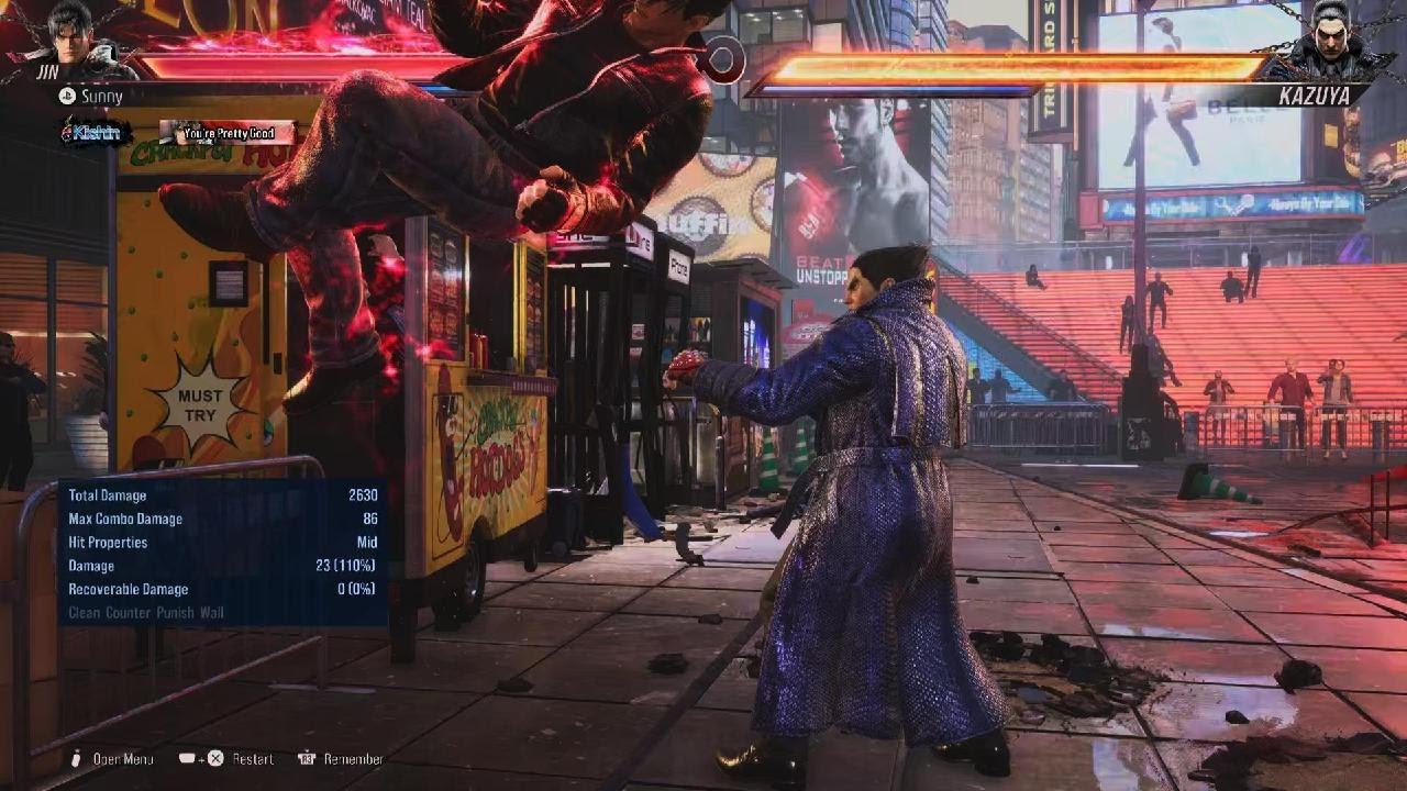 TEKKEN8Jin practice corner escape - YouTube