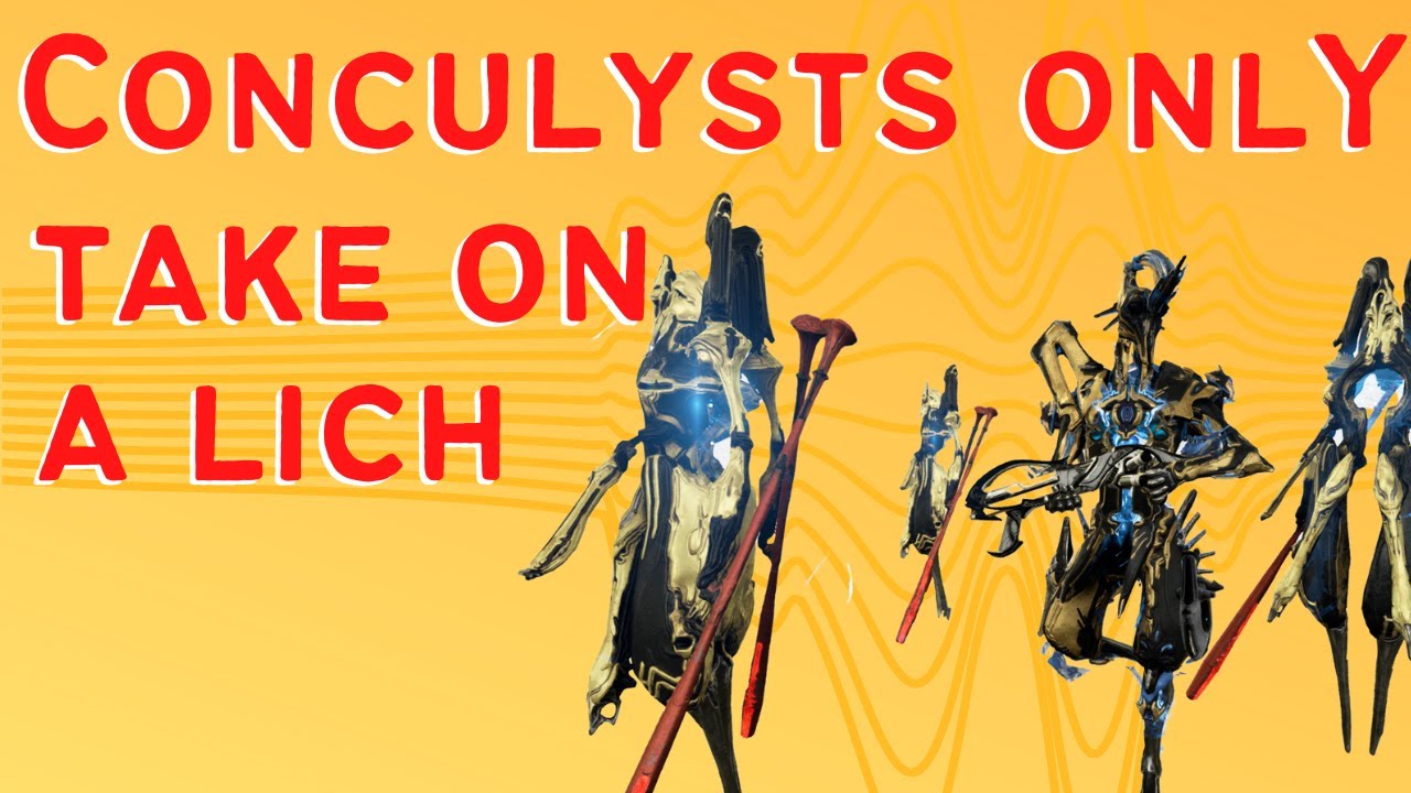 Warframe | Solo lich confrontation with Conculyst only, Caliban - YouTube