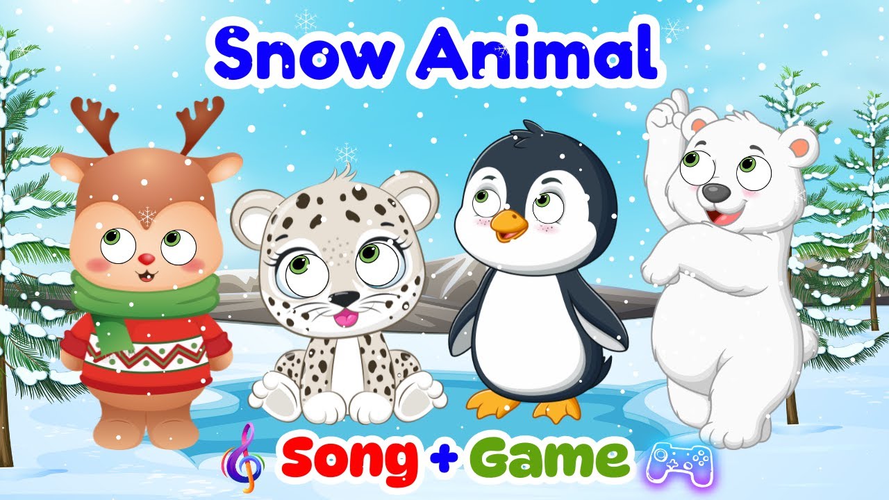 Snow Animals Name in English | Animals Vocabulary for Kids | English ...