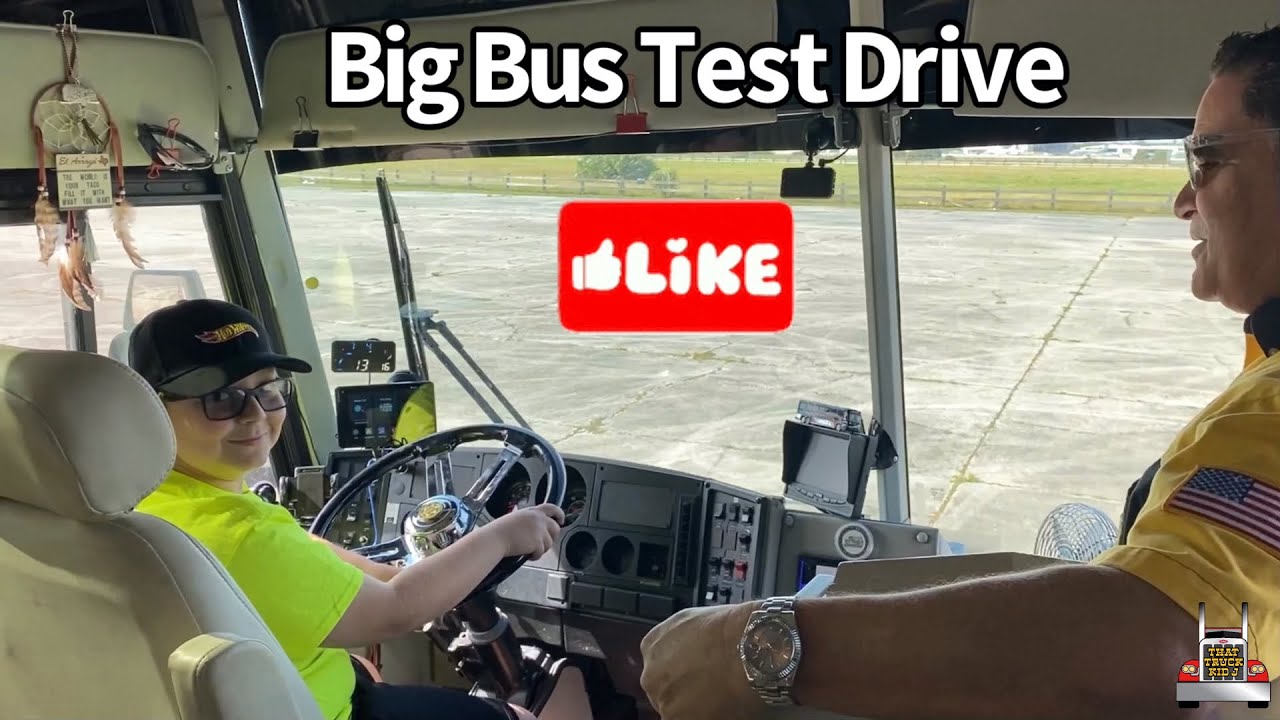 MY TEST DRIVE; a 40 Foot 2001 MCI D4000 Detroit Diesel Custom MCI Bus ...