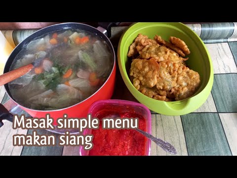 Masak simple menu makan siang - YouTube