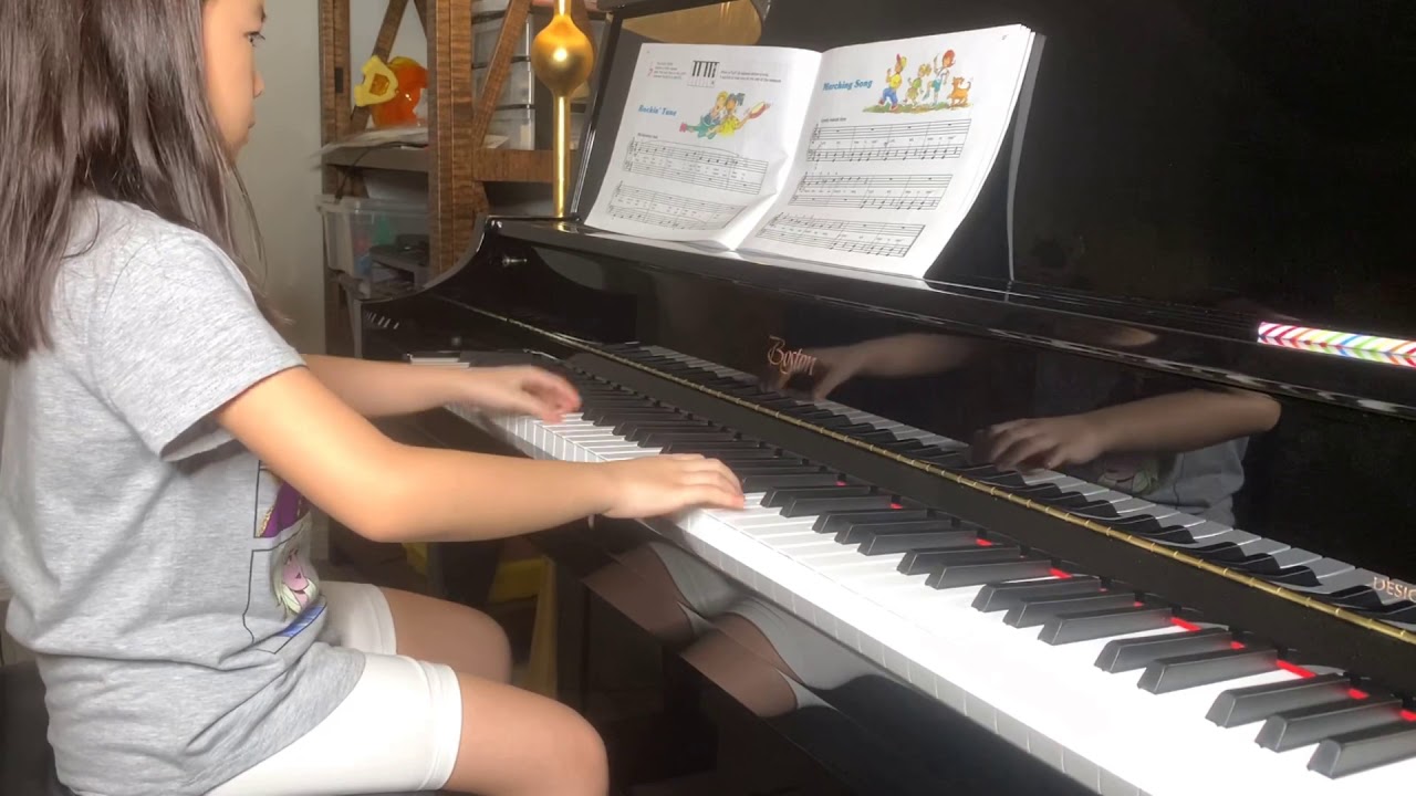 Alfred's Lesson Book Level B Marching Song Piano - YouTube