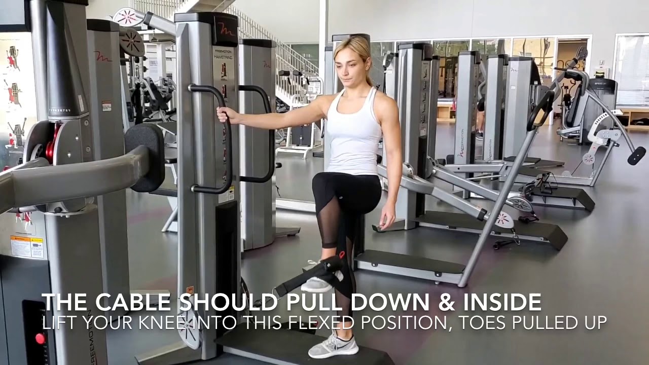 Standing Hip Flexion with Abduction - YouTube