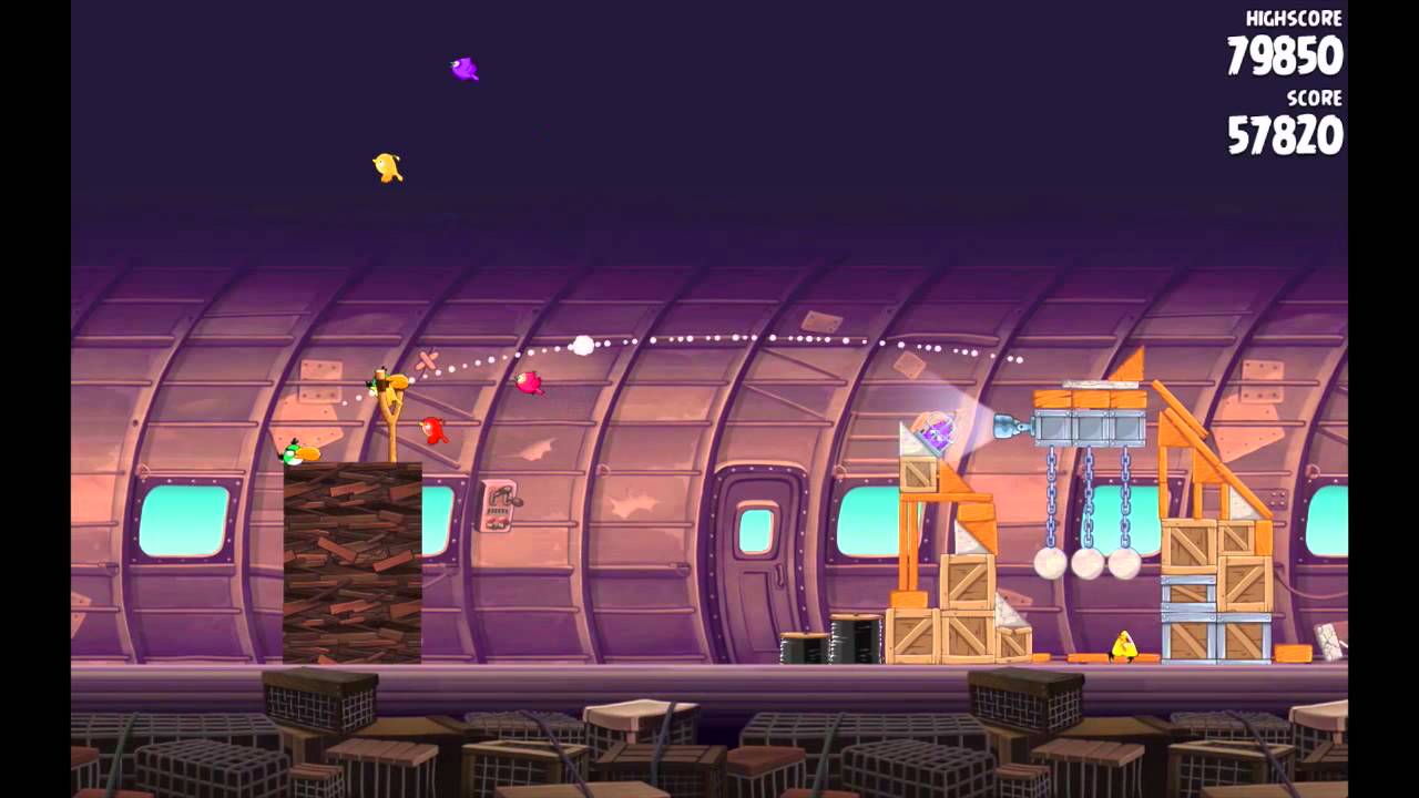 Angry birds rio golden award smugglers'plane three stars - YouTube