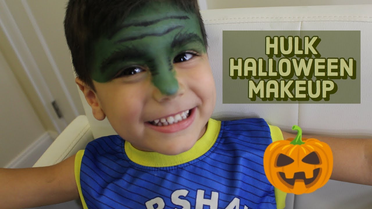 Hulk Halloween Makeup For Kids 2018 - Hulk Face Paint Using Mehron ...