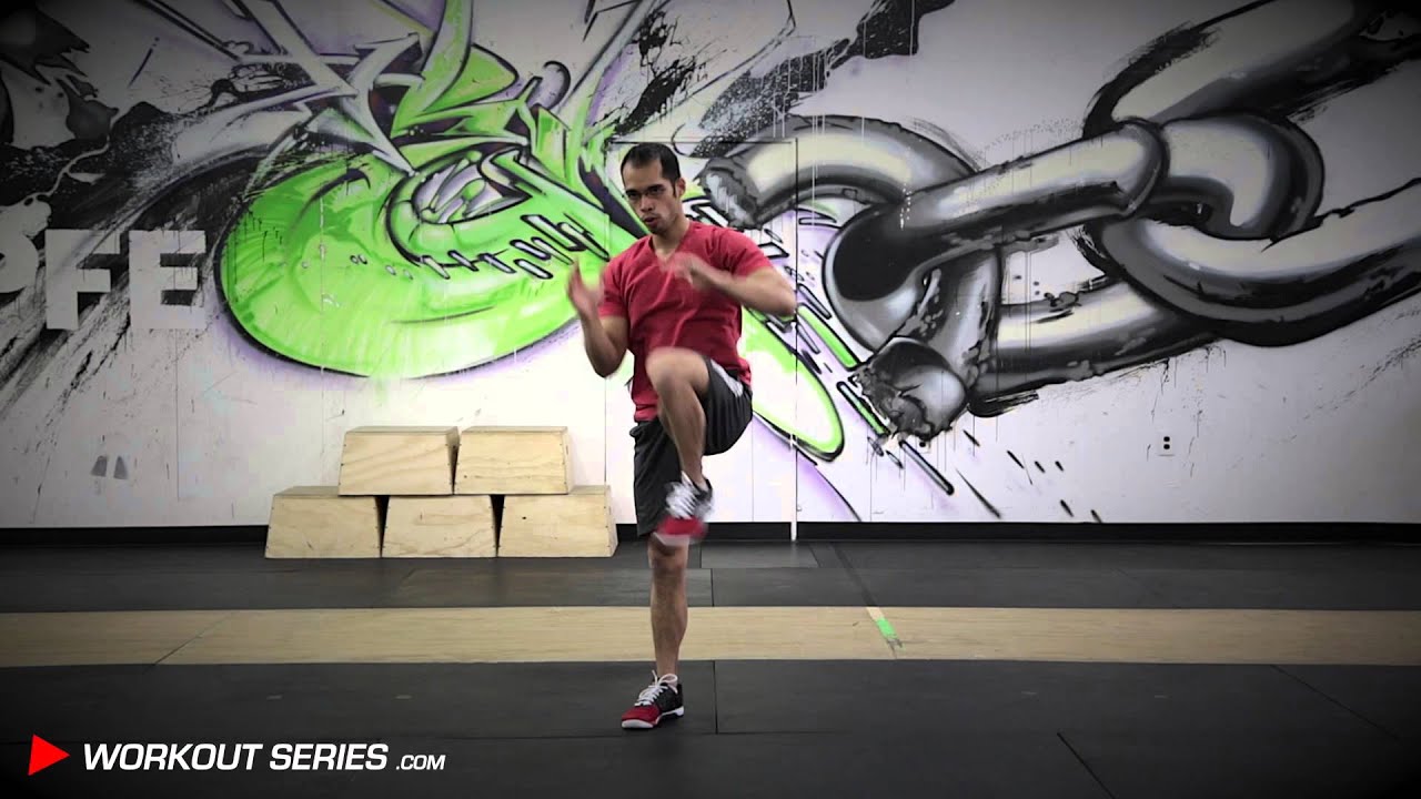 Squat Knee Drive [Conditioning Exercise] - YouTube