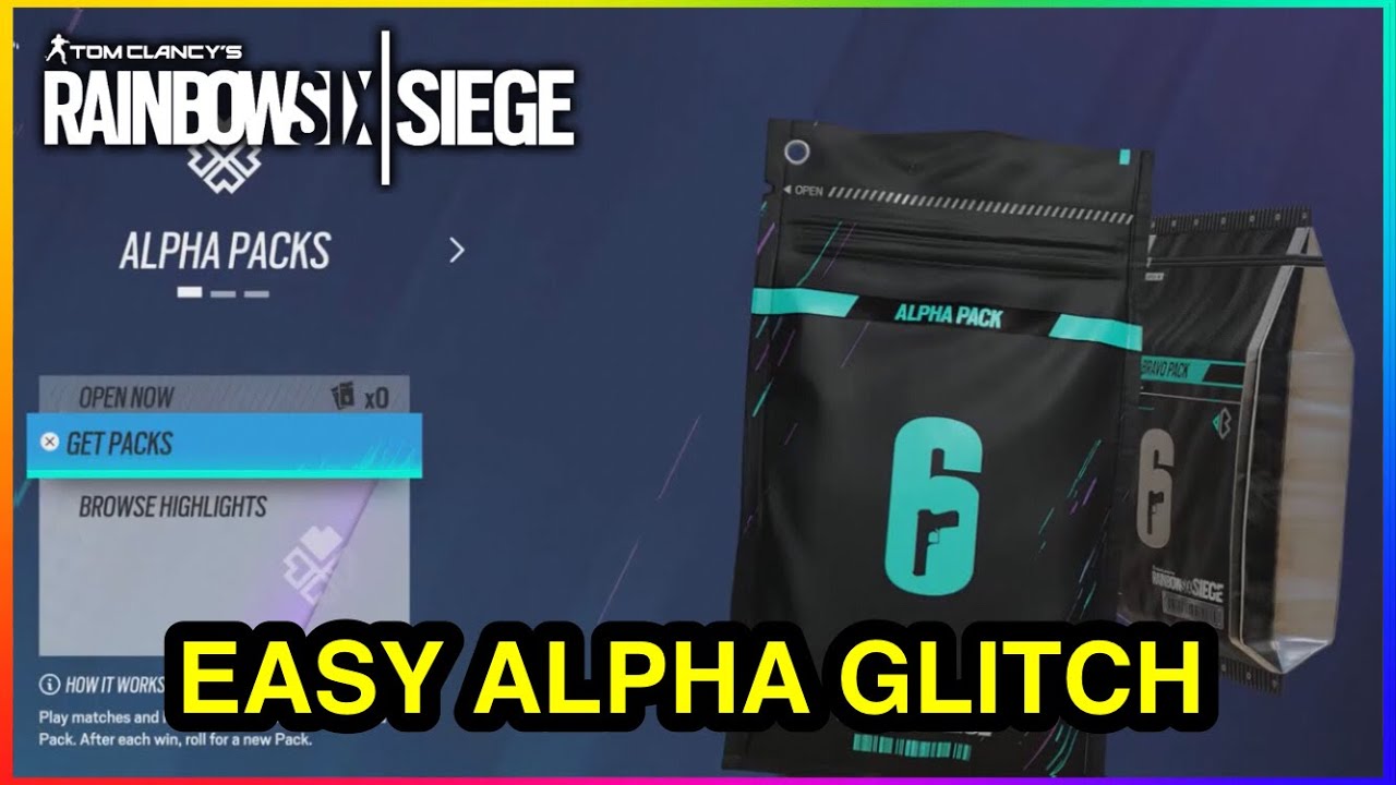 *NEW* UNLIMITED ALPHA PACK GLITCH IN RAINBOW SIX SIEGE AUGUST 2022 ...