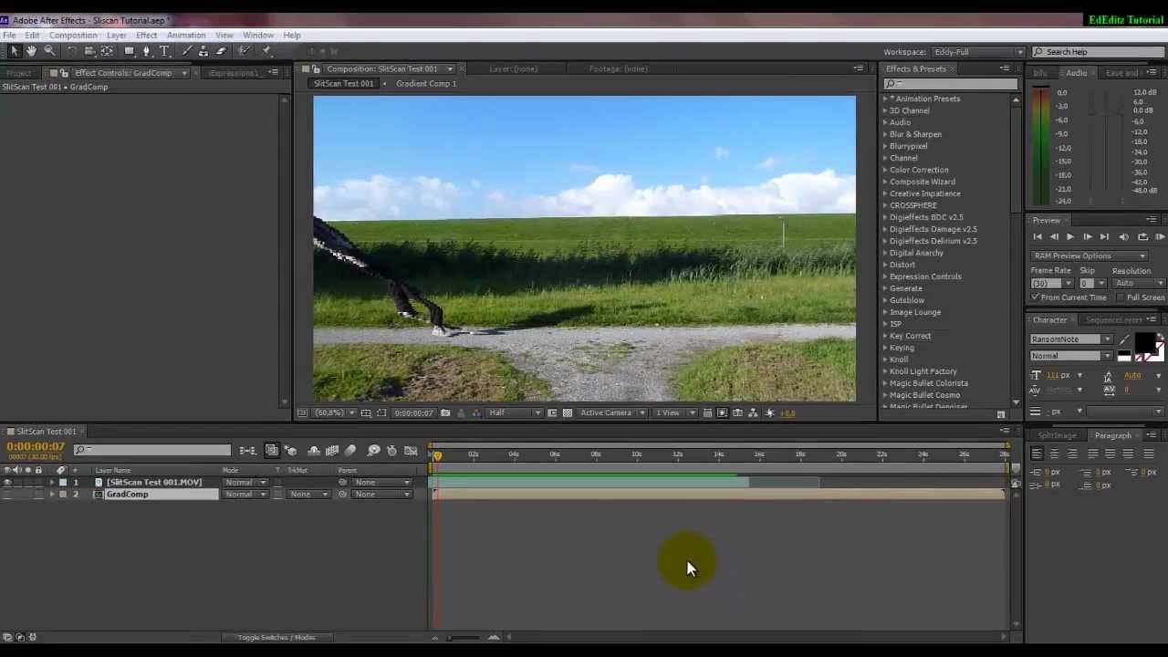 SLITSCAN Effect Video Tutorial (After Effects) - YouTube