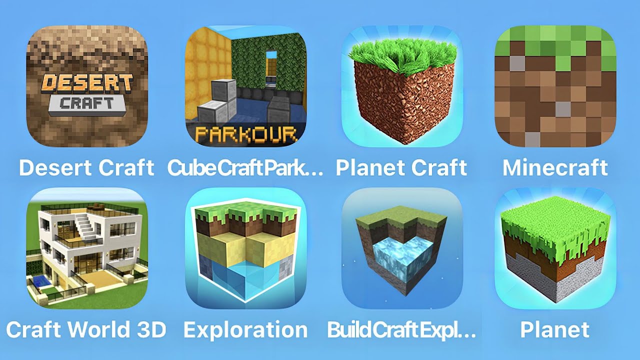 Desert Craft, Cube Craft Parkour, Planet Craft, Minecraft, Craft World ...