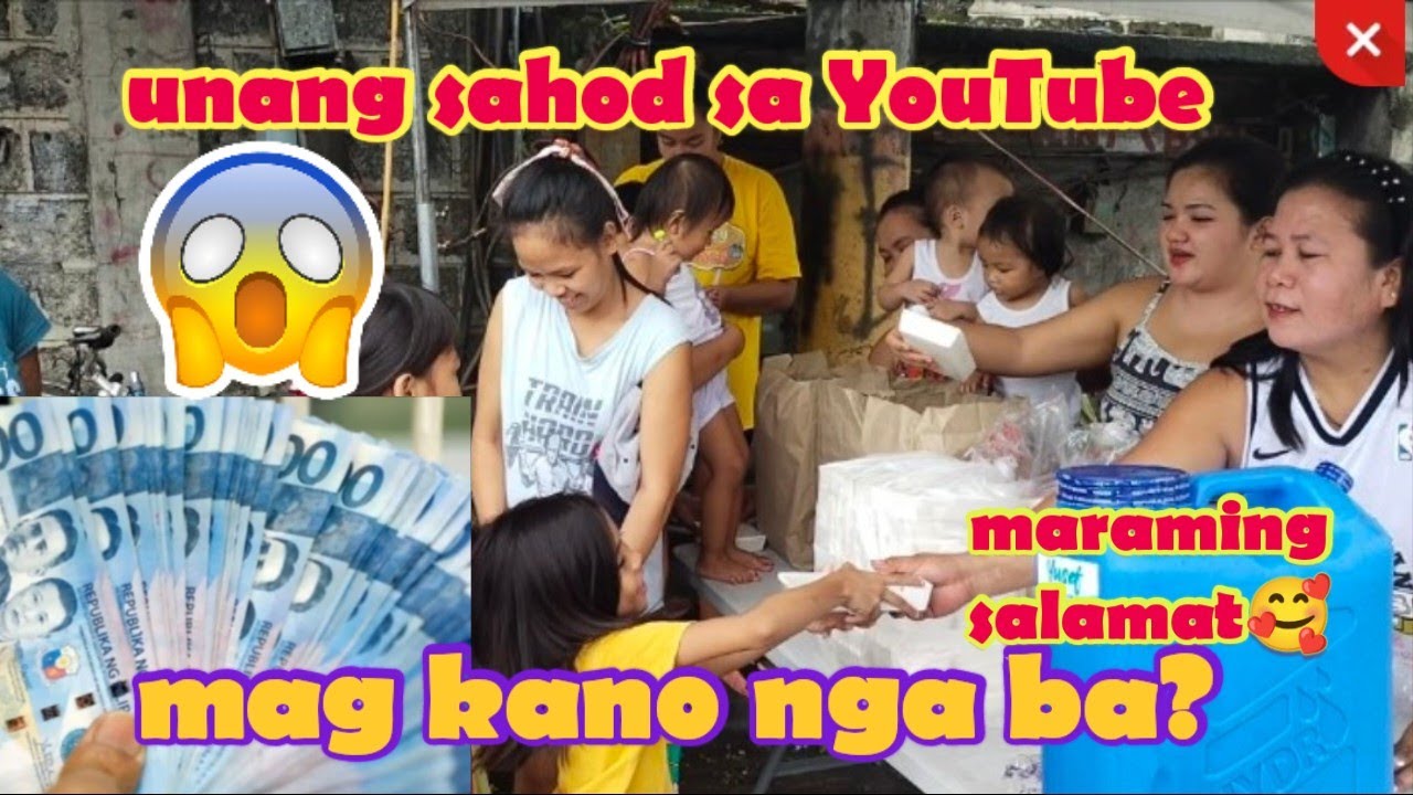 UNANG SAHOD SA YOUTUBE! MARAMING SALAMAT SA INYONG SUPORTA 🥰 THANK YOU ...