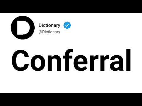 Conferral Meaning In English - YouTube