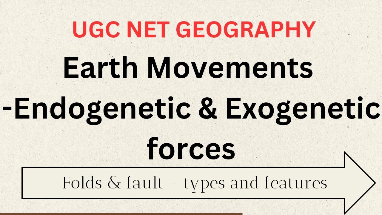 Geography ugc net || Earth Movements || Endogenetic Exogenetic forces ...