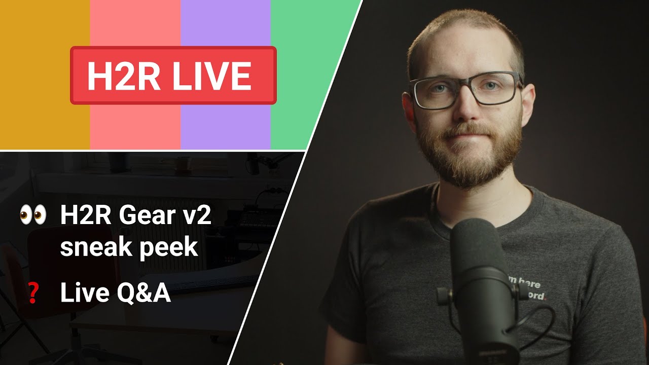 Preview of H2R Gear v2 + your questions answered live // H2R Live - YouTube