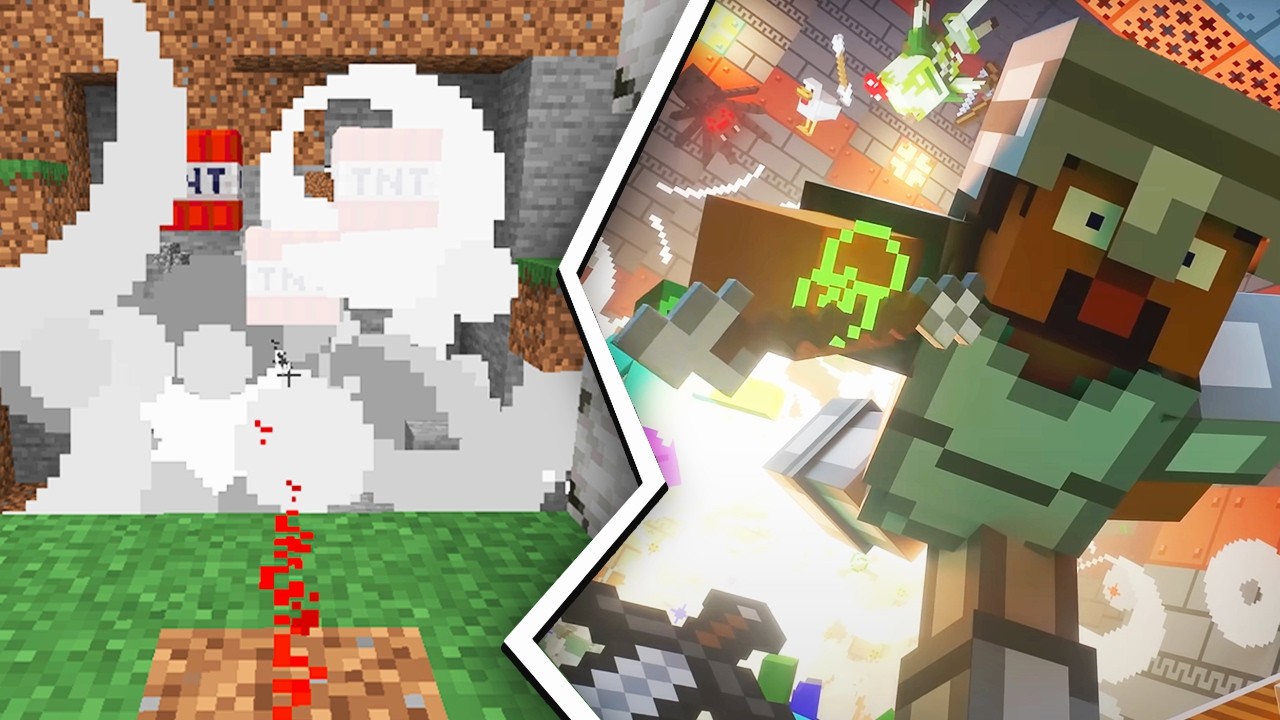 Minecraft Tricky Trials Trailer vs Real Game - YouTube