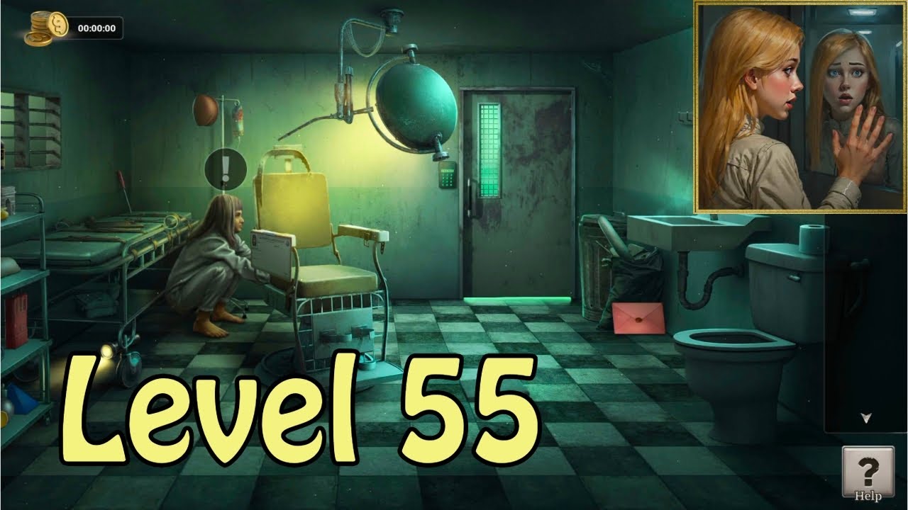 Escape from mental hospital level 55 walkthrough - YouTube