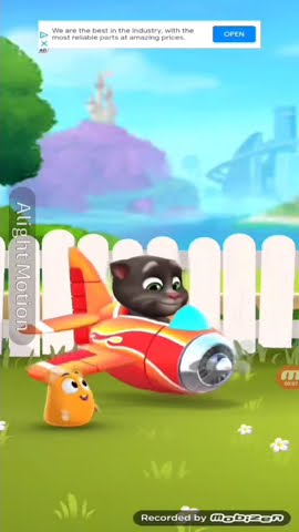 Talking Tom 2 Screams Plane Slow Slow - YouTube