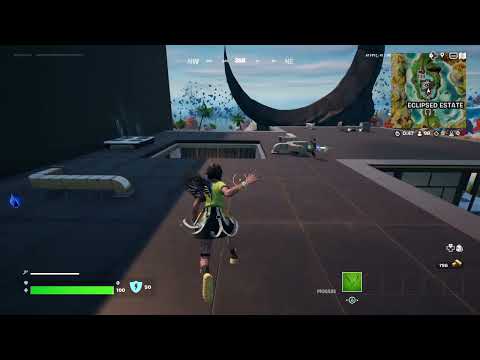 Fortnite Selene Slayer land in hot zone no weapons emote dodge zero build
