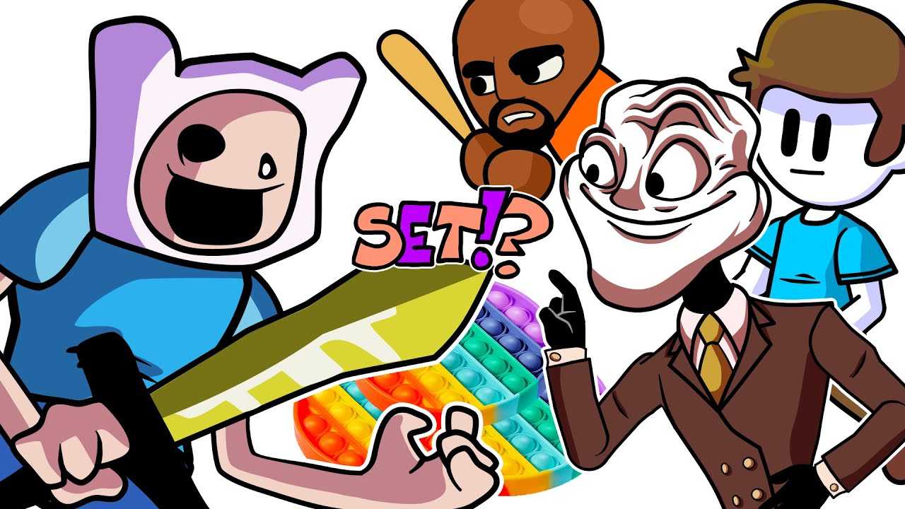 FNF Characters VS Finn | POP-IT Battle | FRIDAY NIGHT FUNKIN ANIMATION ...