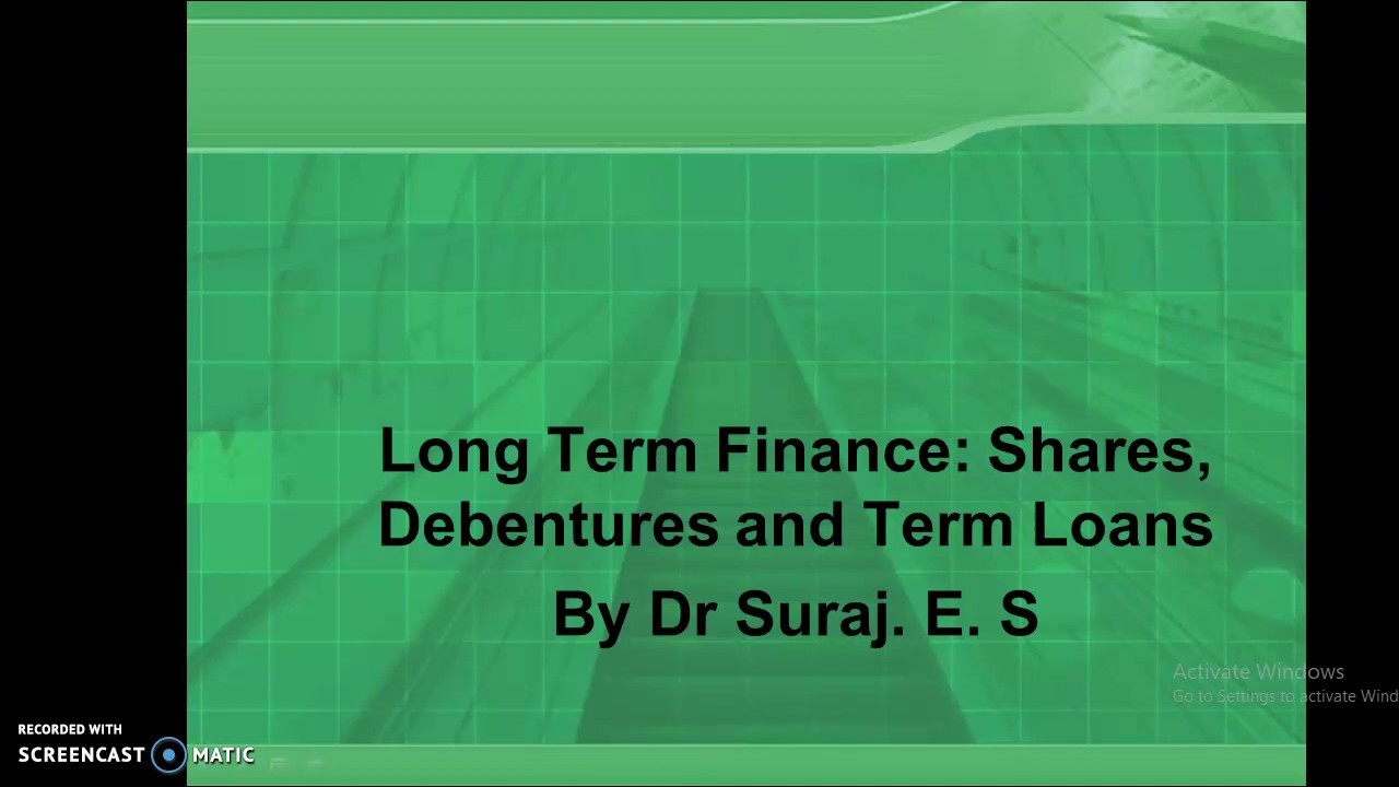 Long Term Financing Youtube
