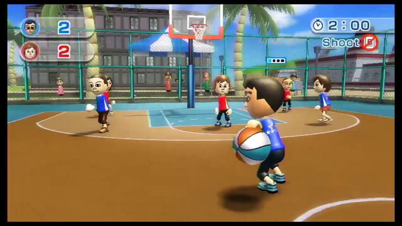 Wii sports basketball part 2 - YouTube
