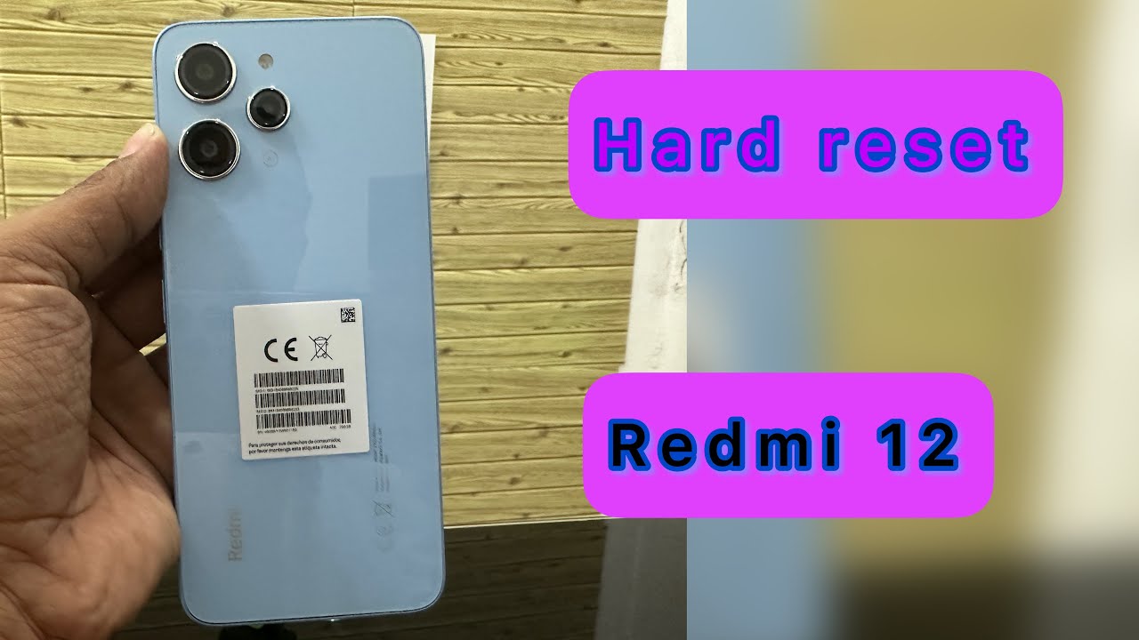 HARD RESET Xiaomi redmi 12 [ como formatear de fabrica ] - YouTube