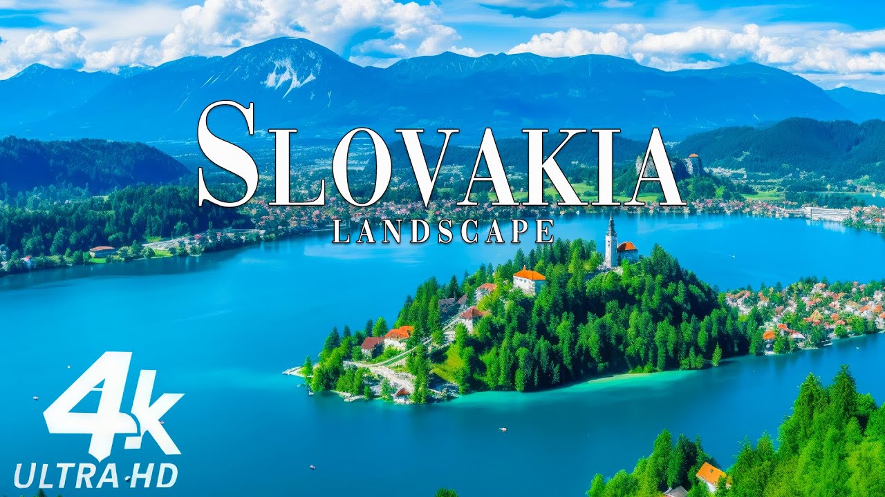 FLYING OVER SLOVAKIA (4K UHD) I Relaxing Music Along With Beautiful ...