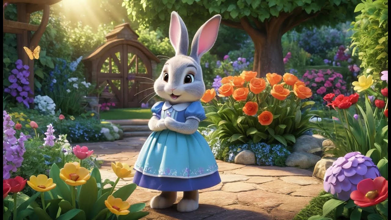 Rosie Rabbit Garden Ring Dance | Fun Dance Song for Kids | Playful ...