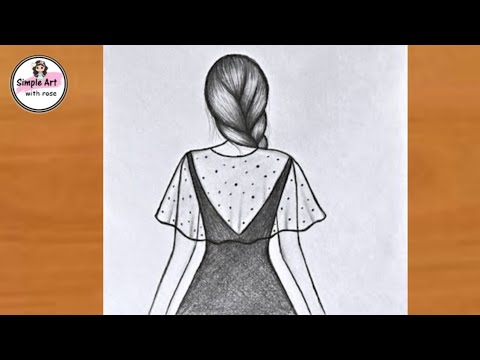 How to draw a girl easy | Girl drawing | pencil sketch | Simple art ...