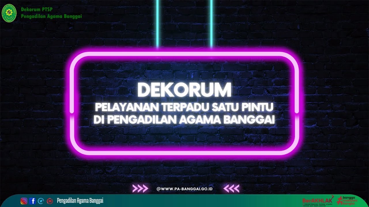 Dekorum PTSP PA Banggai - YouTube