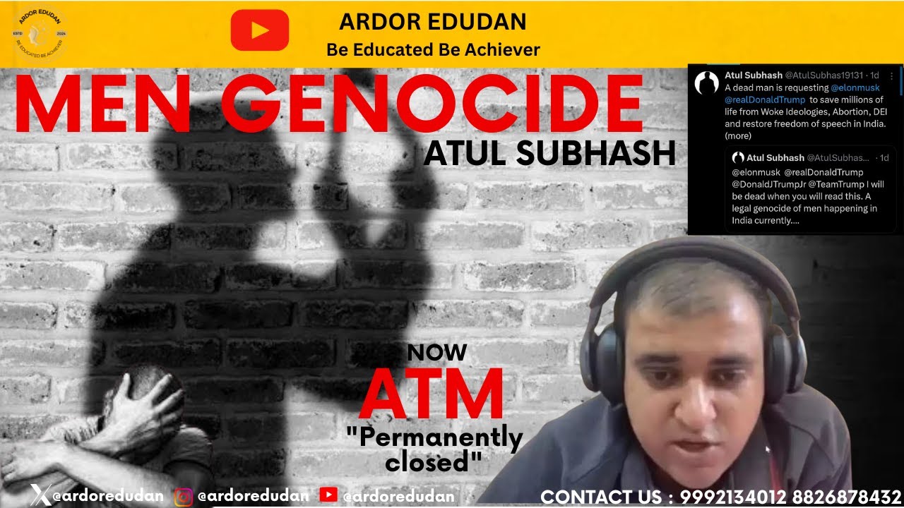 ATUL SUBHASH | SUICIDE DEATH | ATUL SUBHASH SUICIDE | LEGAL GENOCIDE ...