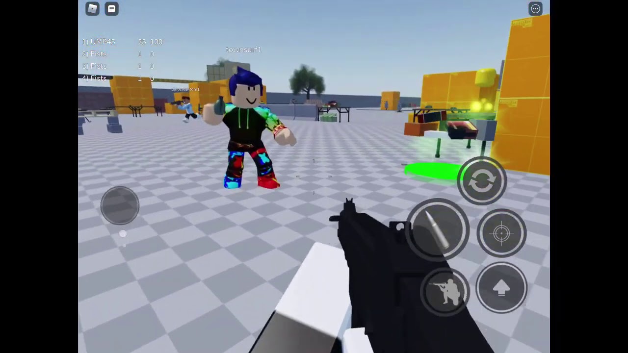 Playing Gun Test (roblox) - YouTube