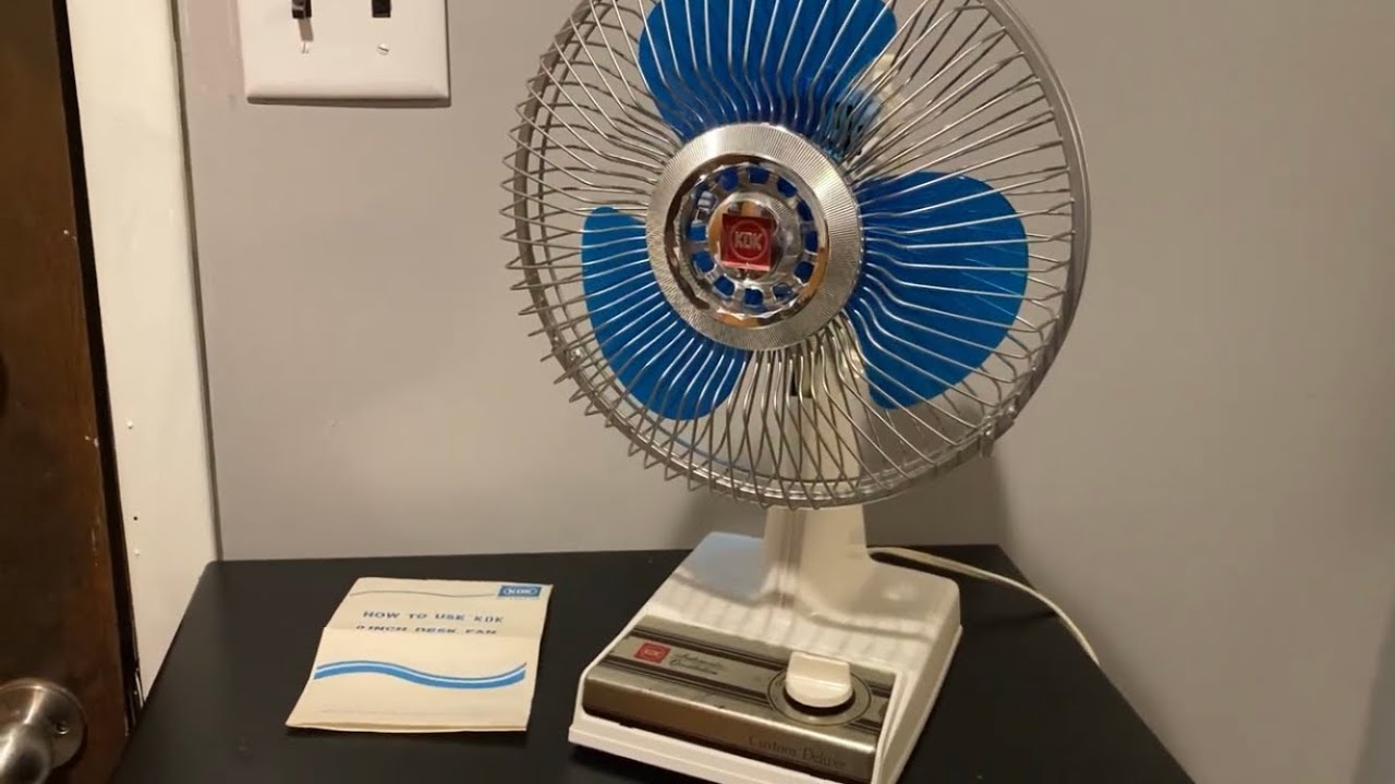 KDK (By Patton) 9” Oscillating Desk Fan H23AA - YouTube