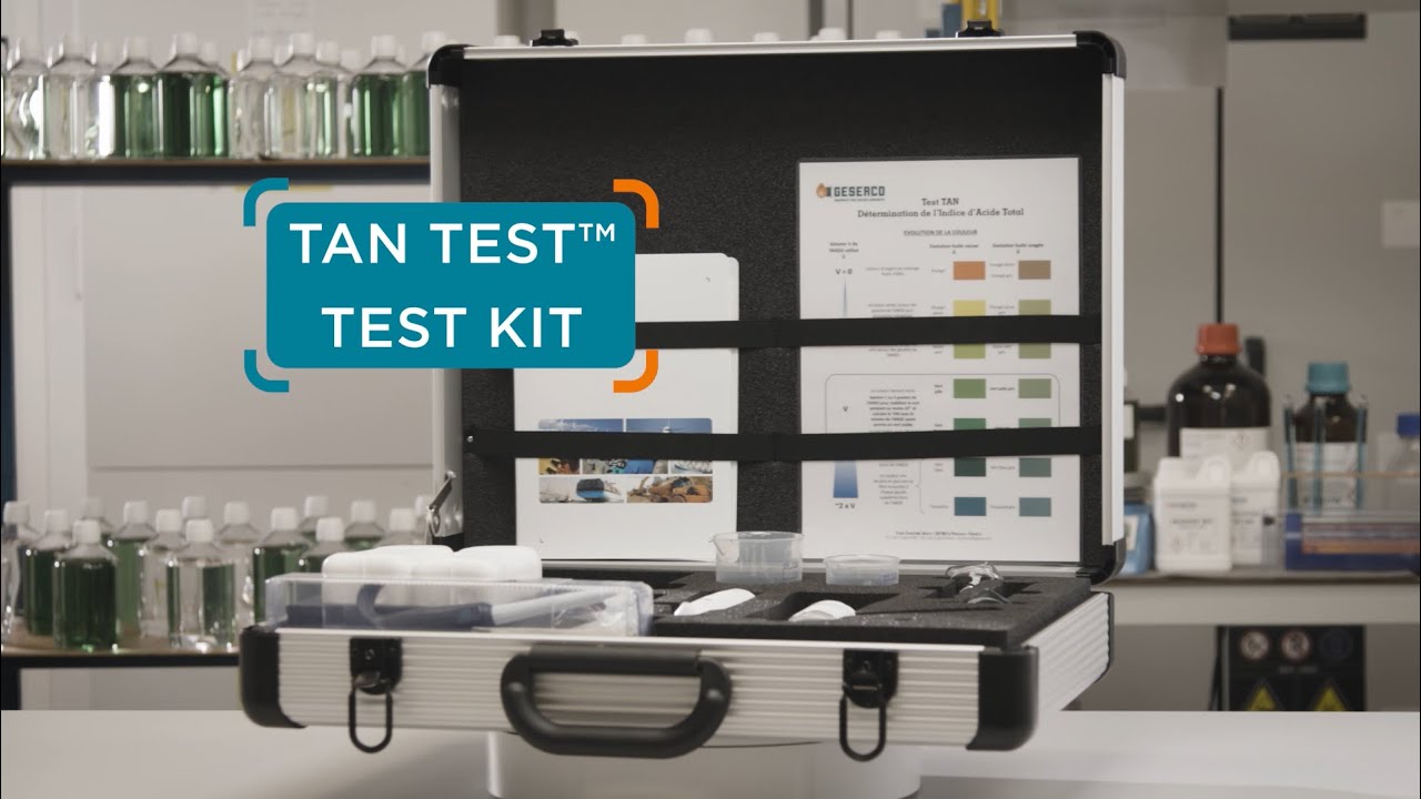 GESERCO TAN Test Kit – Portable Mini-Lab for Testing Lubricants Acid ...