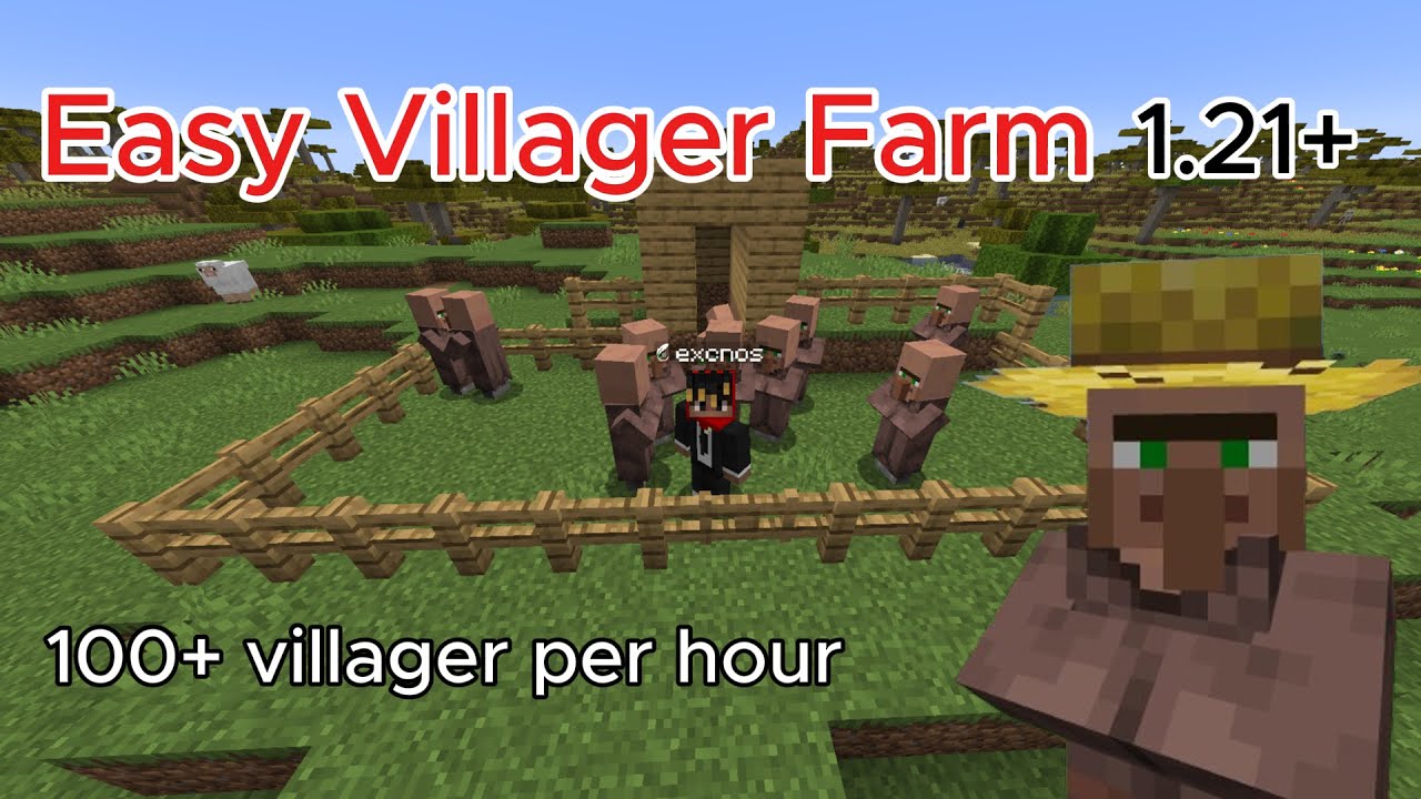 Infinite Villager Farm Tutorial | Minecraft 1.21+ Java and Bedrock ...