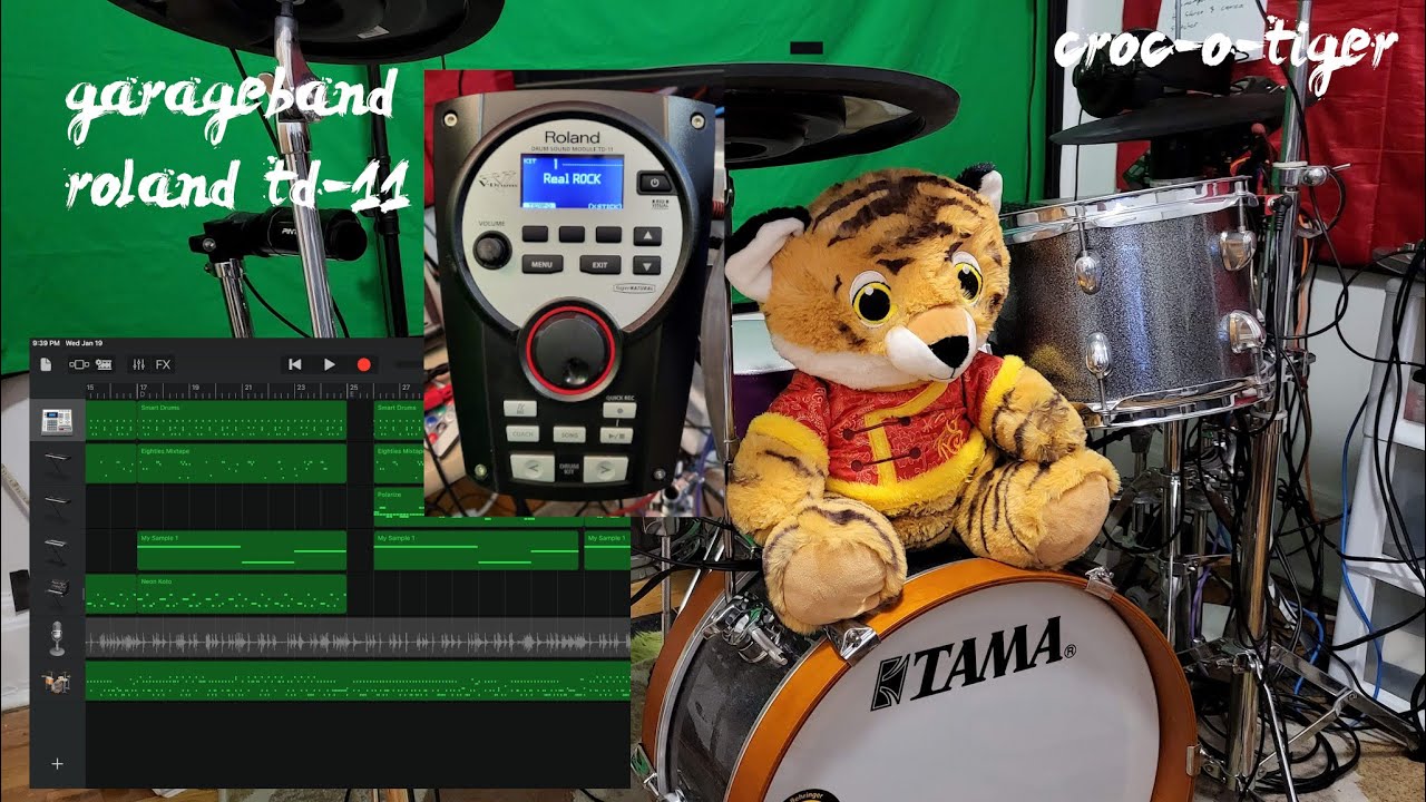 Roland TD-11 Module + Garageband on iPad - YouTube