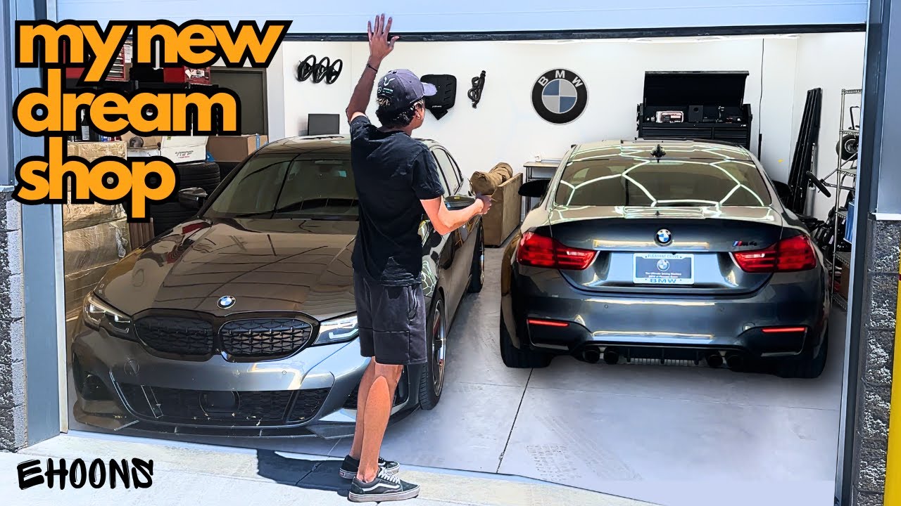 How I Built My Dream BMW Garage! Full Build and Walkthrough! - YouTube
