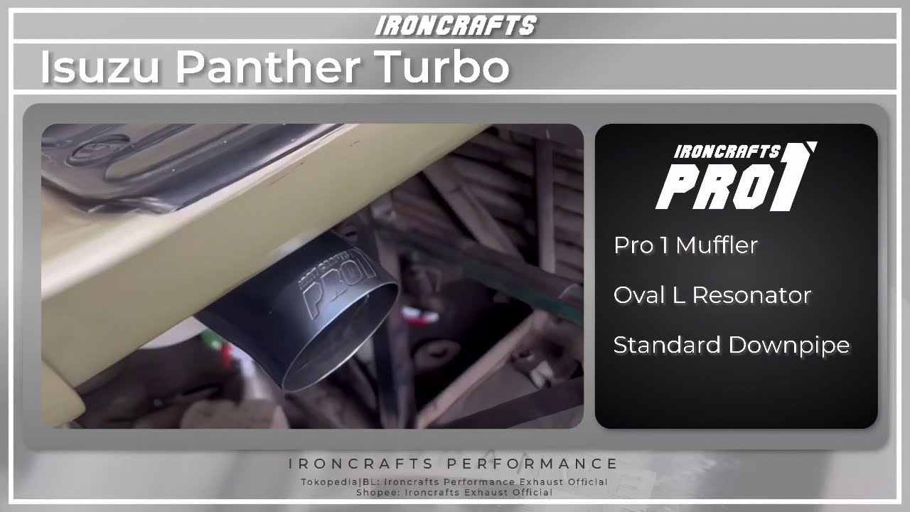 Isuzu Panther Turbo TBR541 with Ironcrafts Pro 1 Muffler & Oval L ...