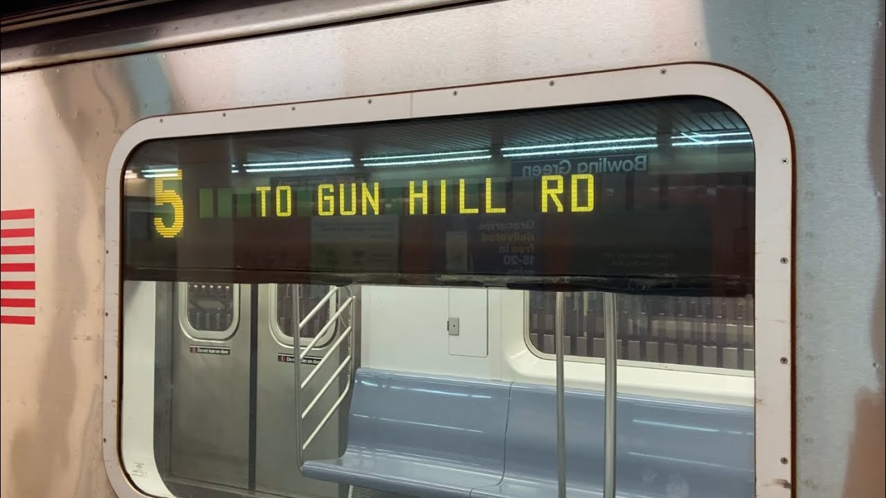 IRT Subway: R142 (5) Train Ride from Rector St / Bowling Green to Gun ...
