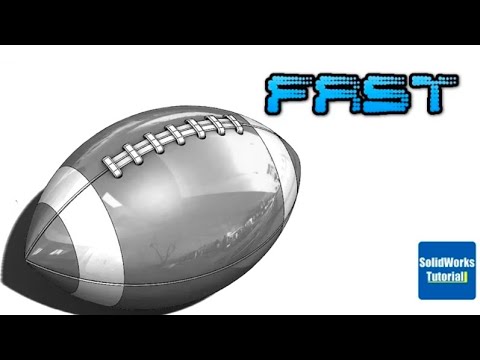 29- Fast version SolidWorks Tutorial: Rugby ball - 3D drawing - YouTube