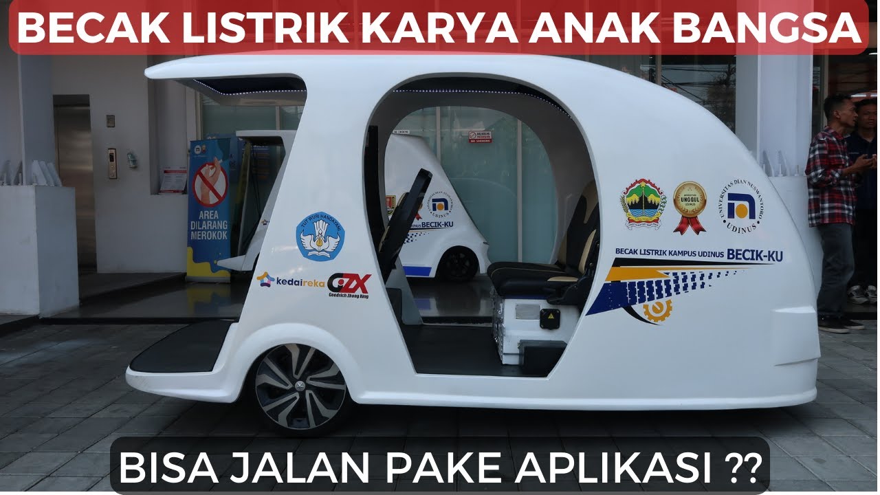 Becak Listrik Kampus Udinus Semarang || Buat Dipakai Di Tempat - Tempat ...