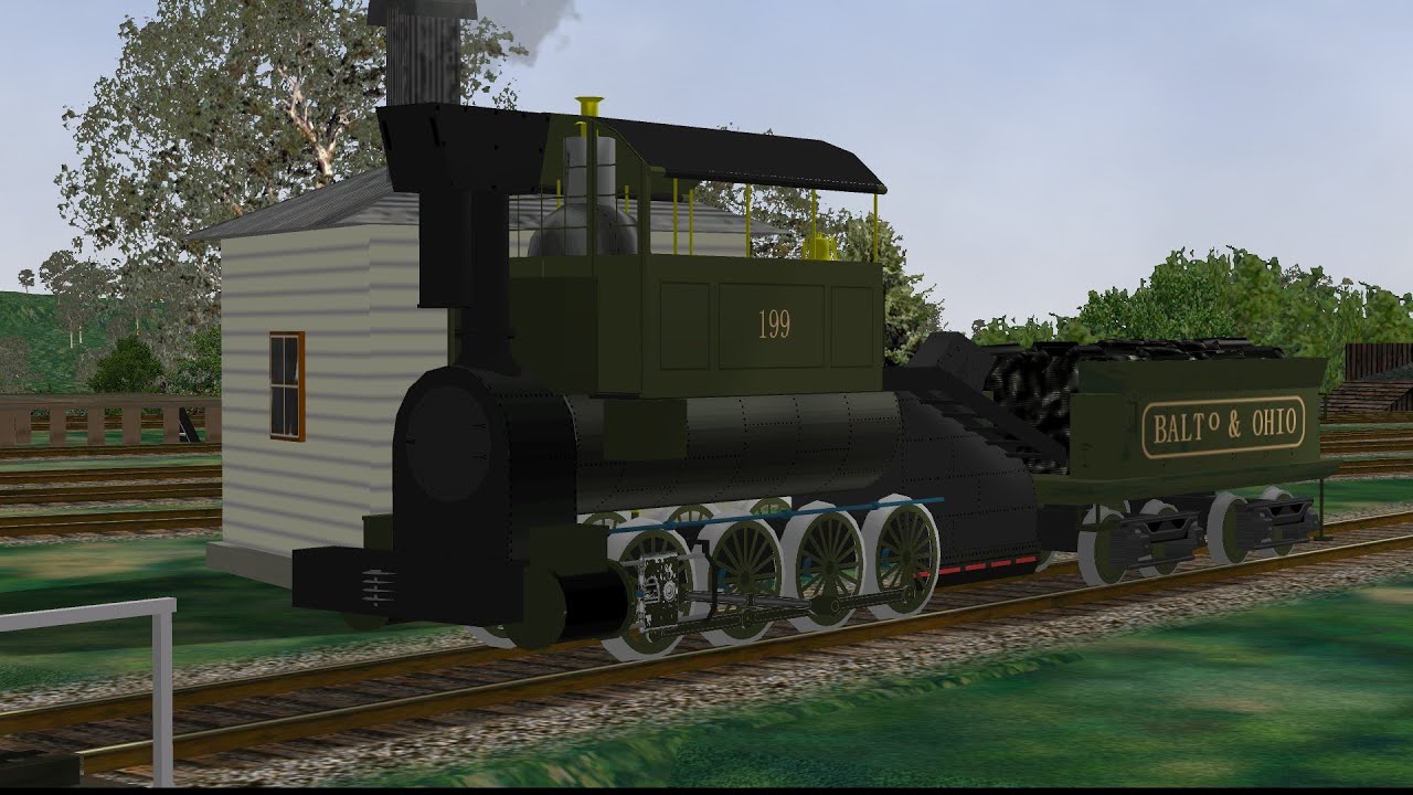 B&O 199 Winans "camel" Exhaust test - YouTube