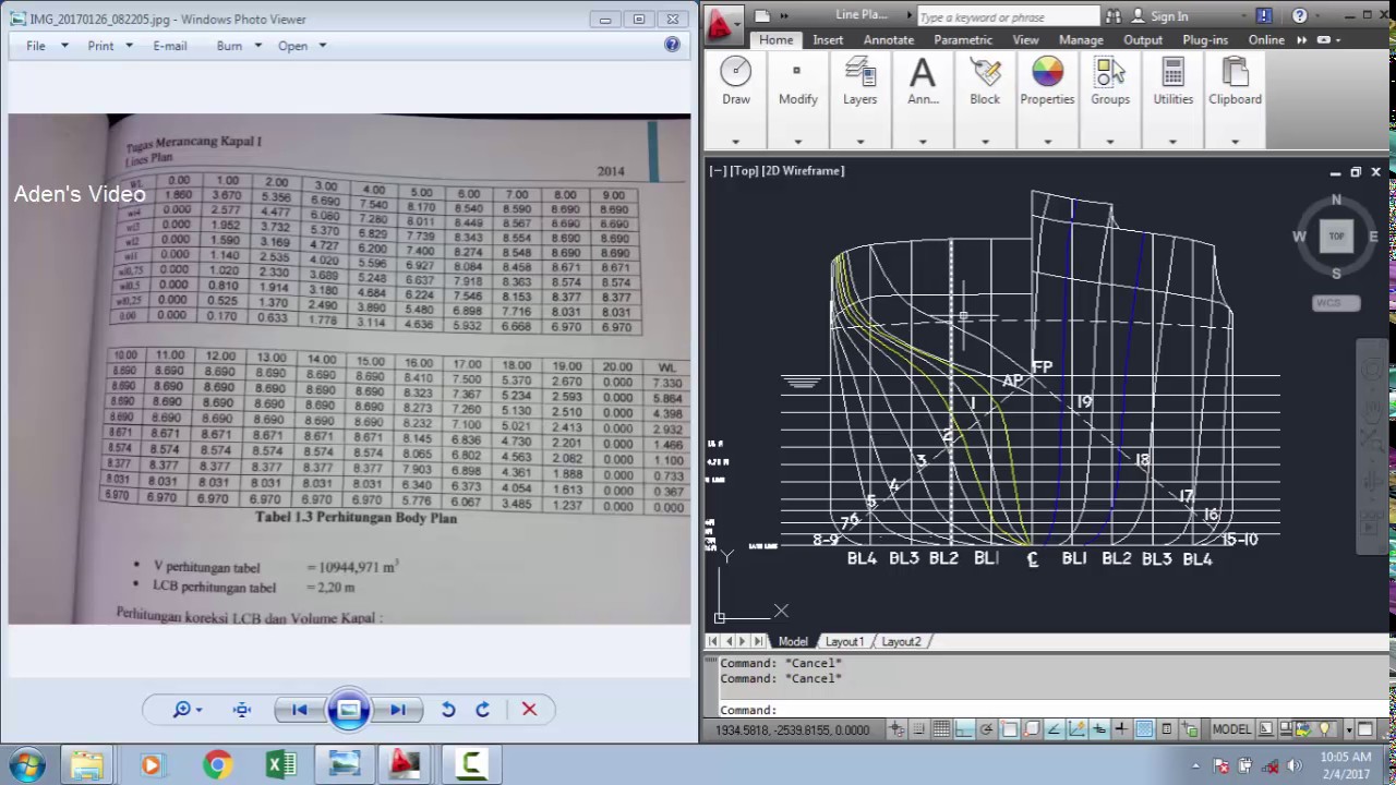 Membuat Lines Plan/Rencana Garis : Body Plan - YouTube
