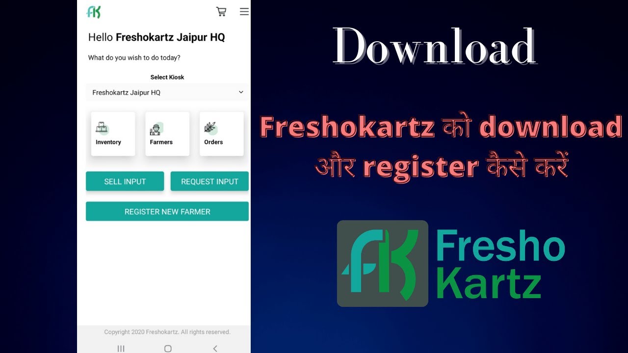 How to work on Freshokartz App | Full Guidance of Freshokartz App - YouTube