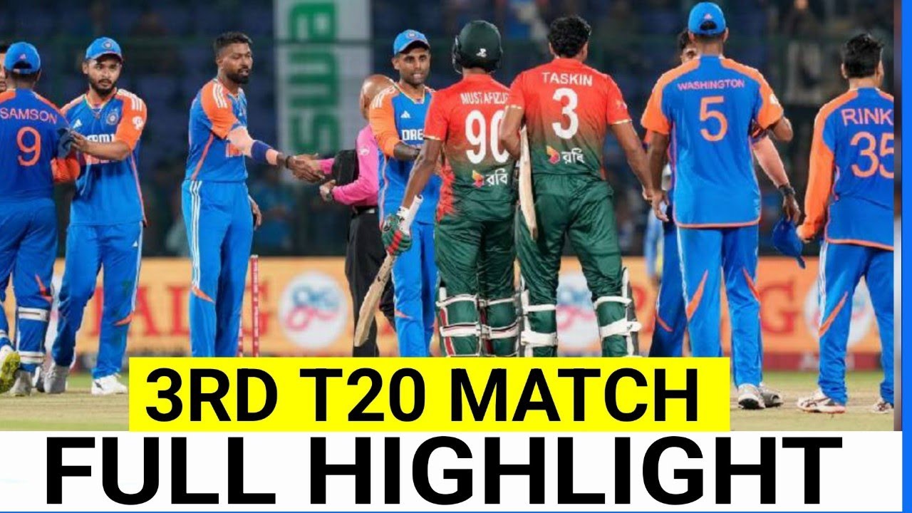 INDIA vs BANGLADESH || 3RD T20 MATCH 2024 || FULL HIGHLIGHT MATCH ...