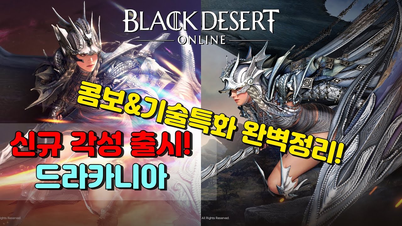 4k 검은사막 각성 드라카니아 콤보 및 기술특화 최상위 사냥터까지 Black Desert Online Awakening Drakania Comboandpve
