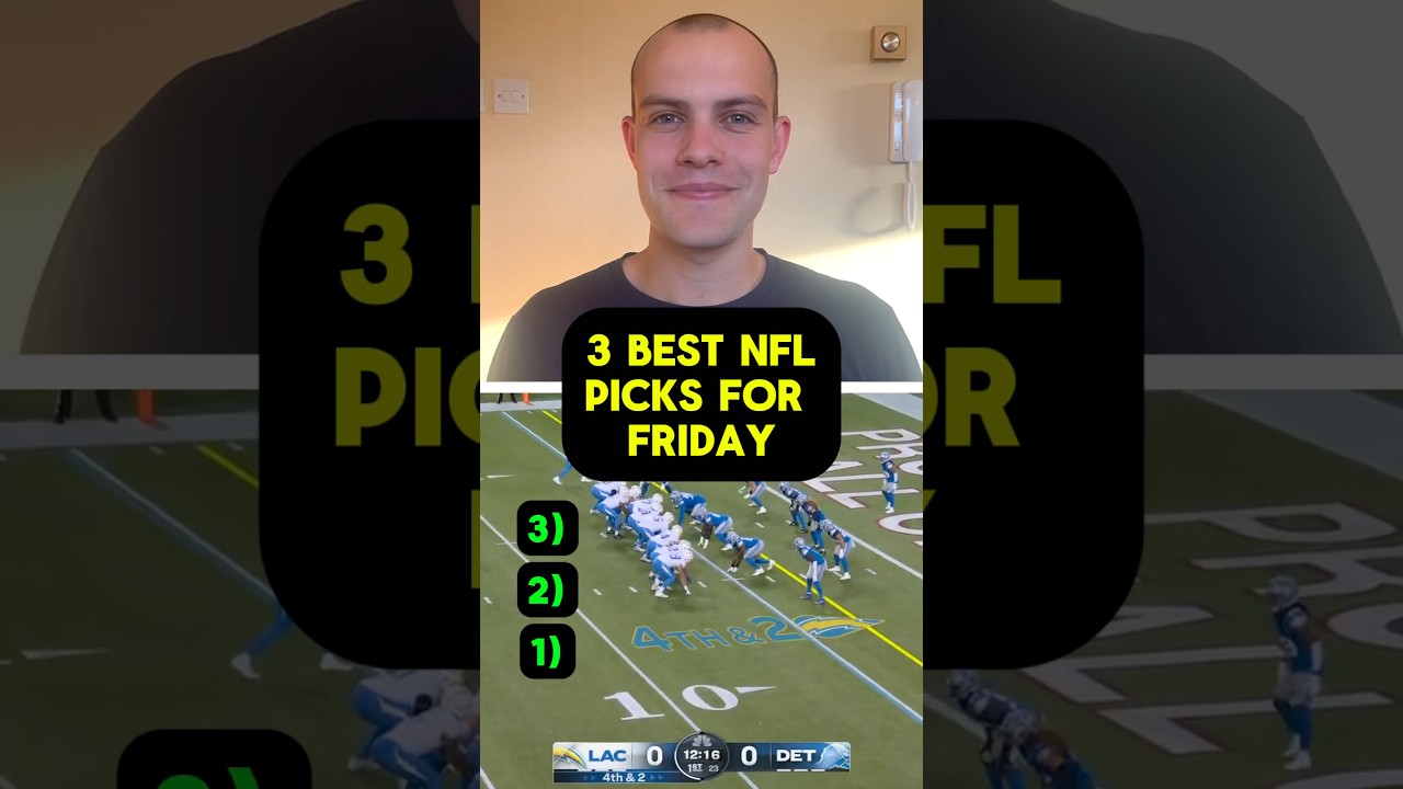 3️⃣ Best NFL Picks for Friday #nfl #football - YouTube