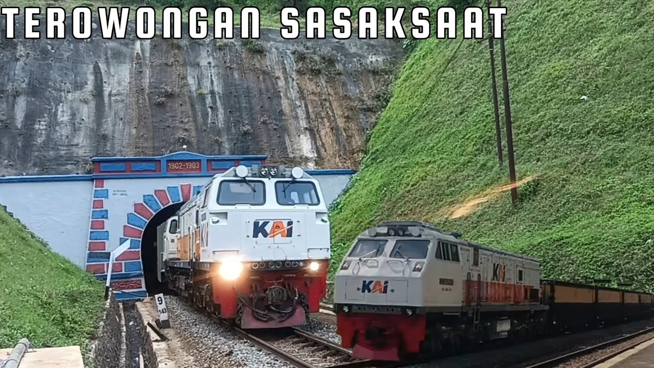 MOMEN KLB BALLAST | HUNTING KERETA API DI TEROWONGAN SASAKSAAT - YouTube