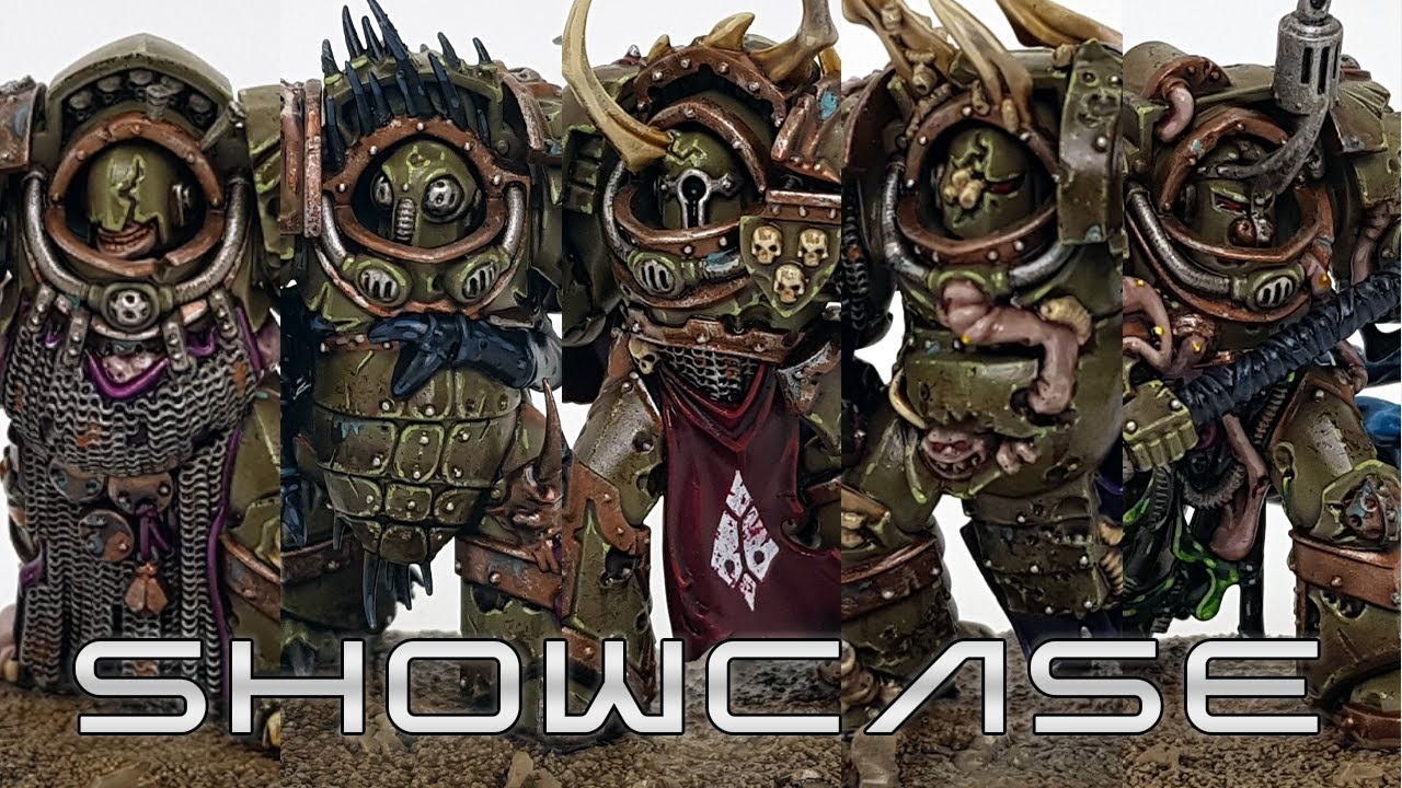 Death Guard Blightlord Terminators | Warhammer 40k Showcase - YouTube