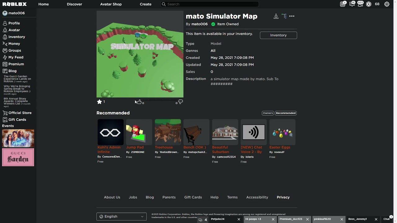 ROBLOX SIMULATOR MAP FREE MODEL - YouTube