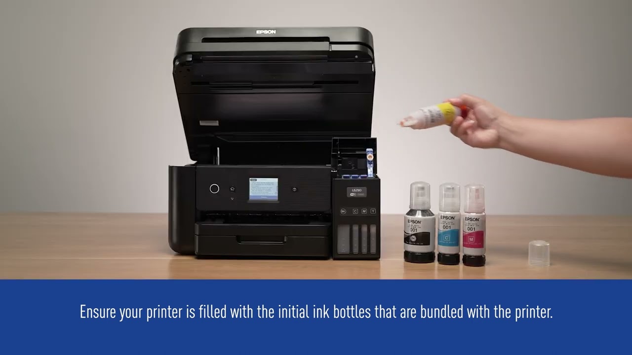 How to connect Epson EcoTank Printer to a Personal Computer Using wired ...